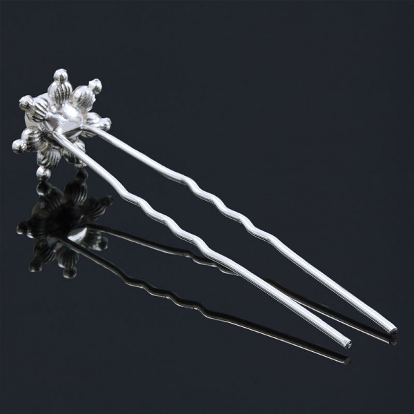 Hårnål pärlblomma med strass 5-pack - Athelinda